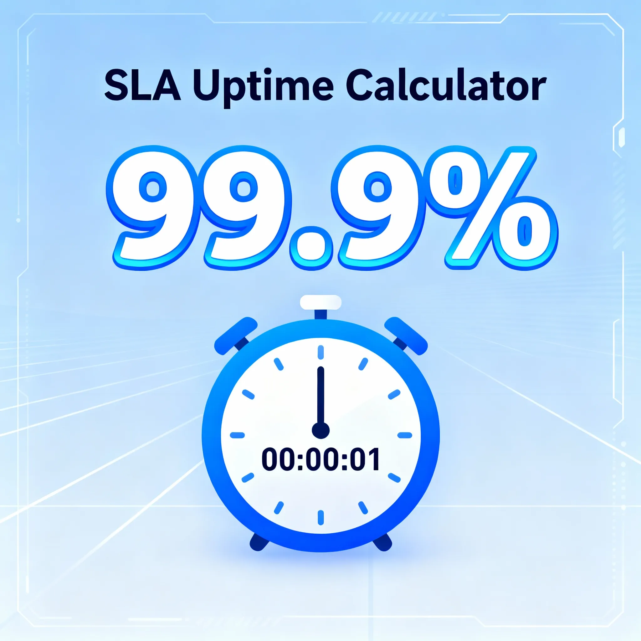 SLA Uptime Calculator – Convert % to Real Downtime